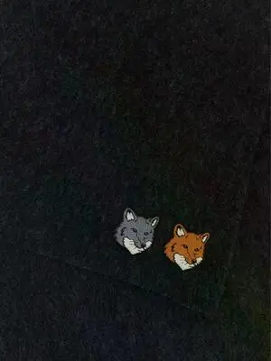 Maison Kitsuné Double Fox Head Scarf