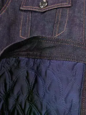 Fendi 2010s Open Your Heart Denim Jacket