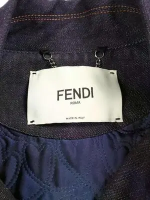 Fendi 2010s Open Your Heart Denim Jacket