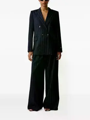 ERMANNO FIRENZE Pinstripe-pattern Palazzo Pants