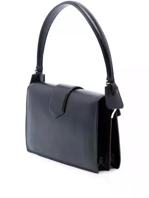 Prada 2000-2013 Bicolor Box Calf Turnlock Satchel