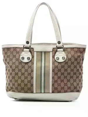 Gucci 2016-2026 Small Gg Canvas Web Libeccio Sunset Tote Bag