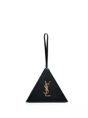 Saint Laurent 2018 Small Leather Pyramid Box Clutch Bag