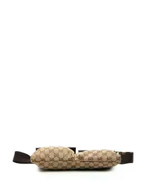 Gucci 2000-2015 Gg Canvas Double Pocket Belt Bag - Neutrals