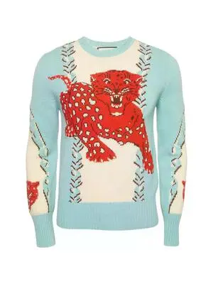 Gucci Leopard-intarsia Sweater