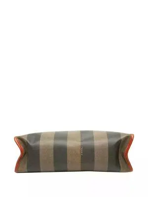 Fendi 20th Century Pequin Coated Canvas Cosmetic Clutch Bag