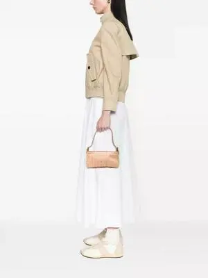 Fendi 2000-2010 Zucchino Canvas Pochette Shoulder Bag - Pink