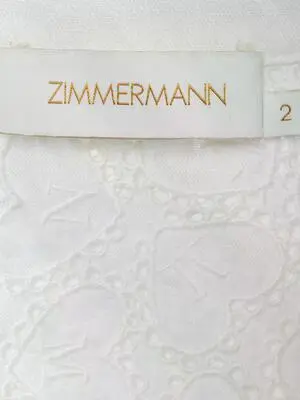Zimmermann Crush Logo-embroidered Playsuit