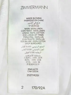 Zimmermann Crush Logo-embroidered Playsuit