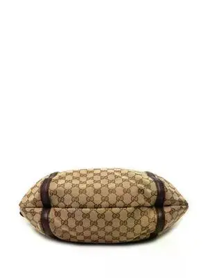 Gucci 2000-2015 Gg Canvas Techno Horsebit Hobo Bag