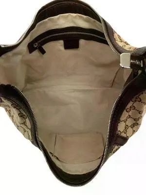 Gucci 2000-2015 Gg Canvas Techno Horsebit Hobo Bag