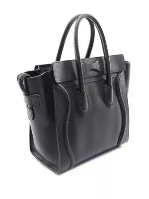 Celine 2000-2026 Micro Drummed Calfskin Luggage Tote Bag