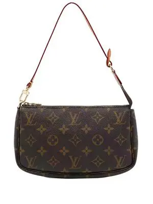 LOUIS VUITTON 1999 Monogram Pochette Accessoires Shoulder Bag - Brown