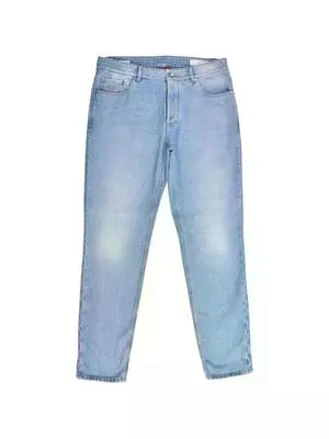 Brunello Cucinelli Faded Five-pocket Jeans - Blue