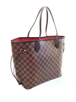 LOUIS VUITTON 2012 Damier Ebene Neverfull Mm Tote Bag - Brown