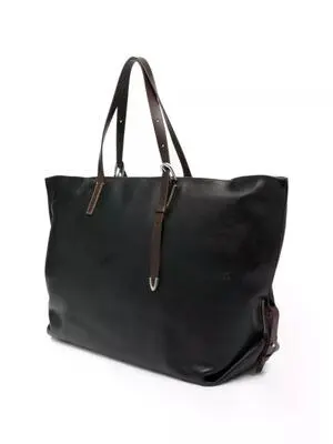 Paul Smith Buckled-straps Leather Holdall
