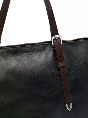 Paul Smith Buckled-straps Leather Holdall