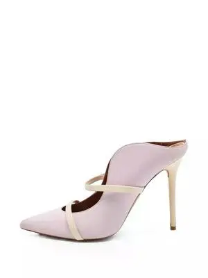 MALONE SOULIERS Maureen Leather Mules - Pink
