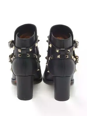 Valentino Garavani Rockstud Buckled Ankle Boots