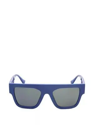 Versace Logo-cutout Rectangle-frame Sunglasses