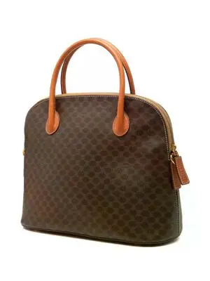 Celine 1997 Macadam Coated Canvas Dome Handbag