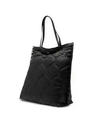 ZANELLATO A Spasso Lunaria Quilted Leather Tote Bag - Black