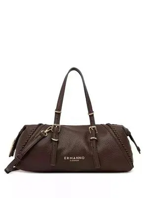 Ermanno Scervino Braided-trim Shoulder Bag - Brown