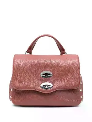 ZANELLATO Mini Postina Daily Studded Leather Tote Bag - Red