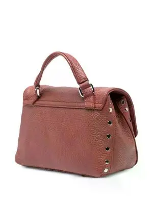 ZANELLATO Mini Postina Daily Studded Leather Tote Bag - Red
