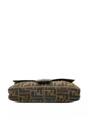 Fendi 20th Century Zucca Canvas Baguette Shoulder Bag