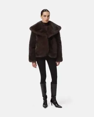 Apparis Yara Sable Coat - Fauve Multi