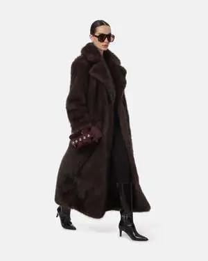 Apparis Gabrielle Sable Maxi Coat