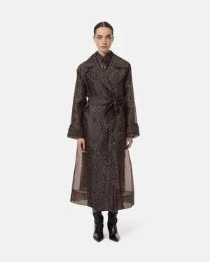 Apparis Lana Doe Organza Trench Coat - Doe Multi