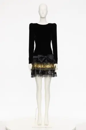 Valentino Garavani Bow Detailed Embellished Dress