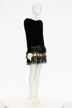 Valentino Garavani Bow Detailed Embellished Dress