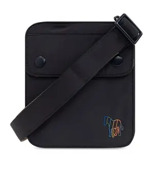 Paul Smith Zebra Zipped Messenger Bag - Black