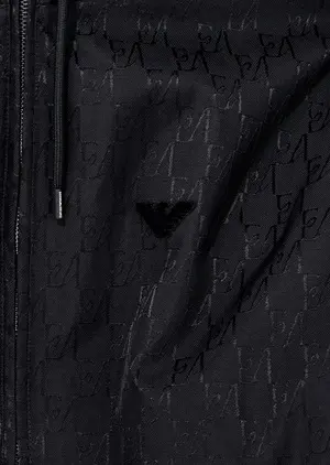 Emporio Armani Logo-monogram Hooded Jacket