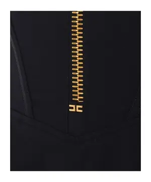 Elisabetta Franchi Zip-front Sleeveless Dress