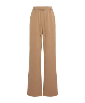 Max Mara Double Wool Jersey Trousers - Camel