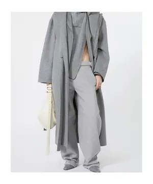 Sportmax Fleece Trousers Light Grey