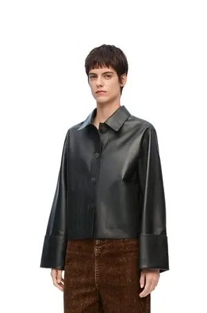 Loewe Turn-up Jacket In Nappa Lambskin
