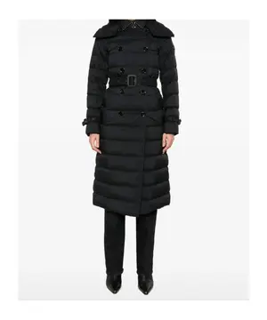 Burberry Audley Belted Long Down Jacket