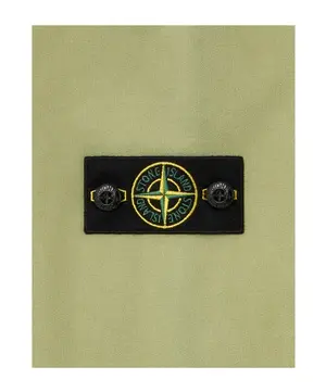 Stone Island Regular-fit Crewneck Sweatshirt With Ribbed Side Bands