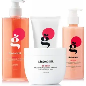 GINGER MILK NATURAL CARE Protein Repair Hair Care Set For Damaged Hair - None
