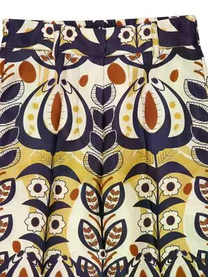 PAULA Printed Silk Trousers