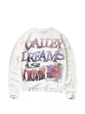 VALE FOREVER Graphic-print Waffle-knit T-shirt