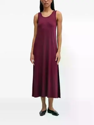 Marc O'polo Scoop-neck Side-slit Midi Dress