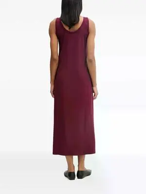 Marc O'polo Scoop-neck Side-slit Midi Dress
