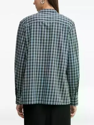 Marc O'polo Gingham-check Band-collar Shirt