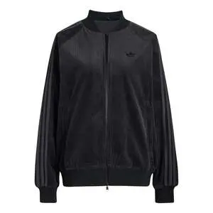 Adidas Corduroy Sst Oversized Track Top Asia Sizing - Black